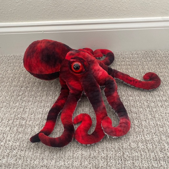 Fiesta | Toys | Fiesta Red Black Octopus 2 Plush Gray Textured ...